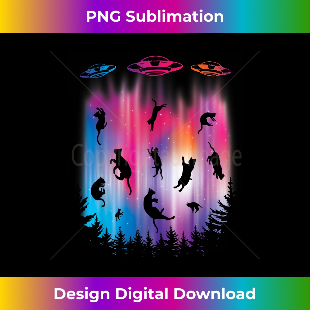 Alien Abduction Cat Flying Saucer Funny UFO - Crafted Sublim | Inspire ...
