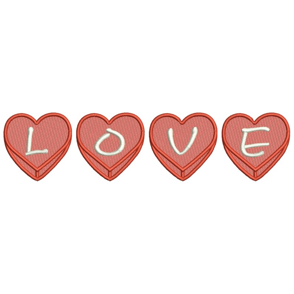 Retro Love Embroidery Designs, Valentines day Embroidery Des | Inspire ...
