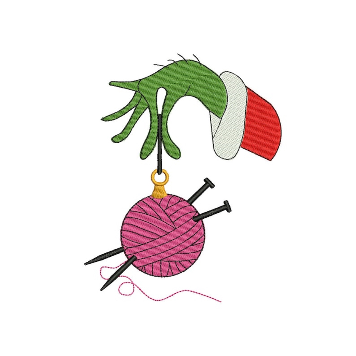 Christmas Sewing Embroidery Design, The Grinch Embroidery De - Inspire ...