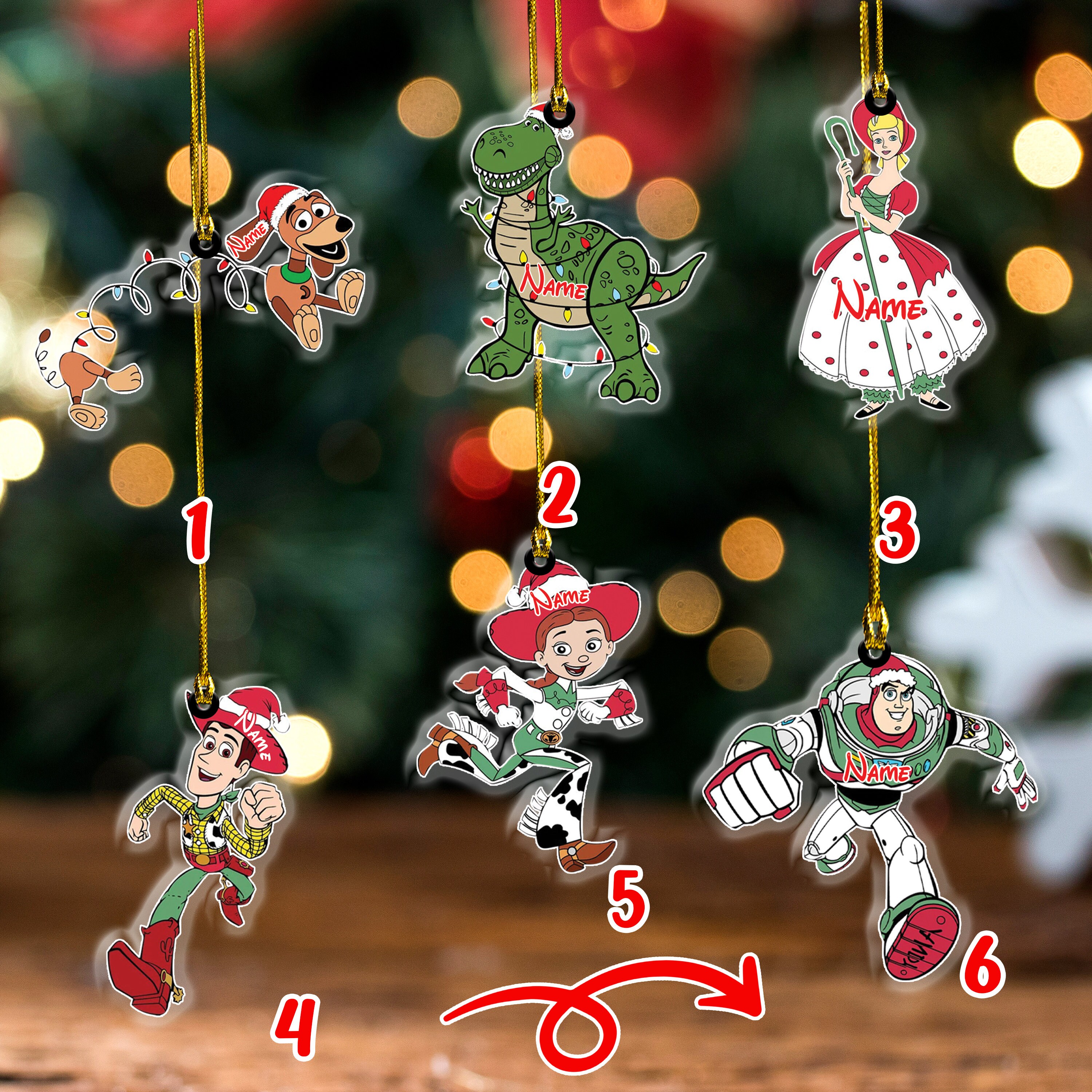 Personalized Disney Pixar Toy Story Christmas Ornament, Disn - Inspire ...