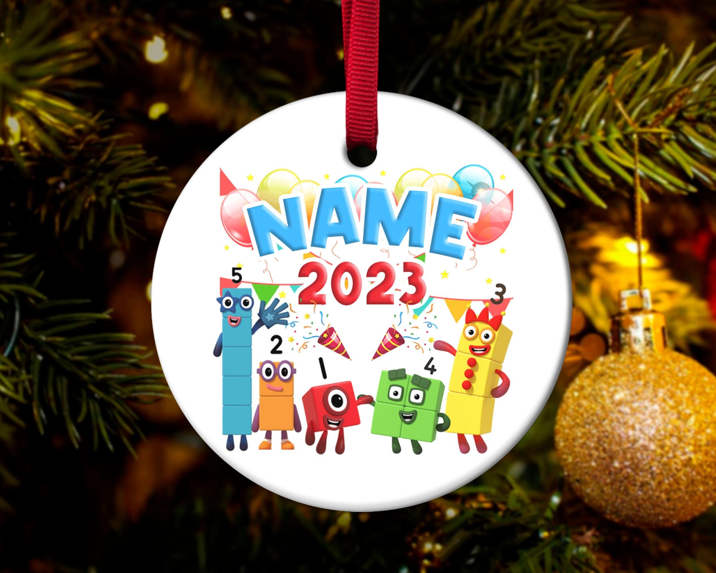 Personalized Numberblocks Ornament, Numberblocks Christmas O - Inspire ...