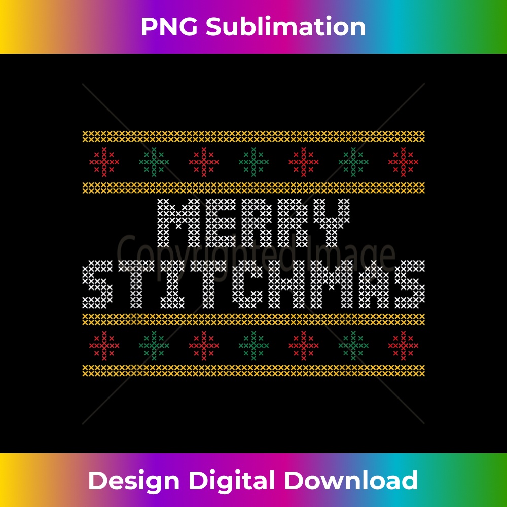 Funny Merry Stitchmas Christmas Cross Stitch - Bespoke Subli | Inspire ...
