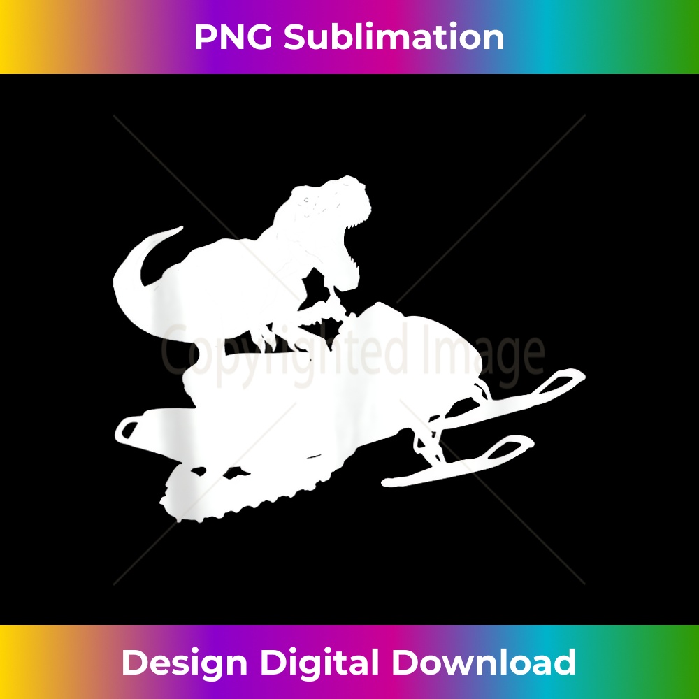 Funny Snowmobile Rider With Dinosaur Riding a Snowmobiling T | Inspire ...