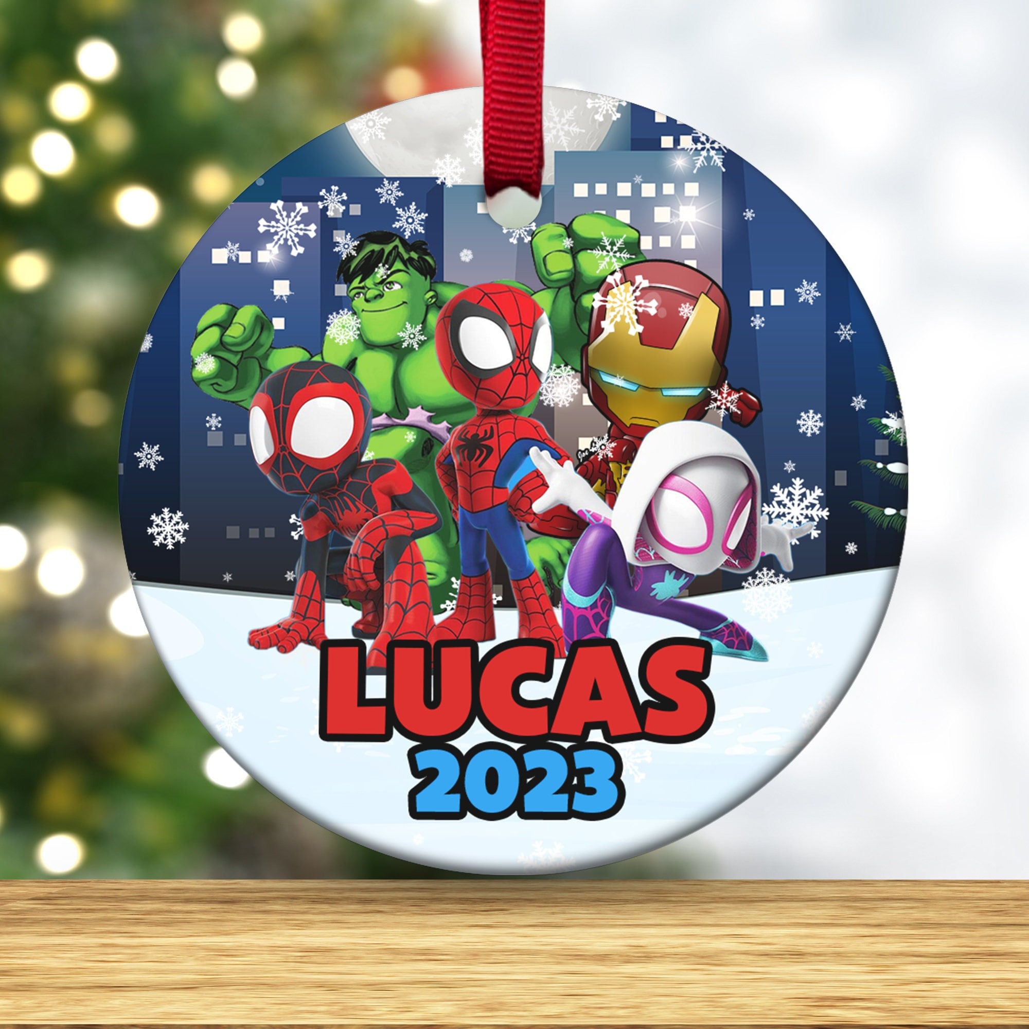 Personalized Spidey An His Amazing Friends Ornament, Spidey - Inspire ...