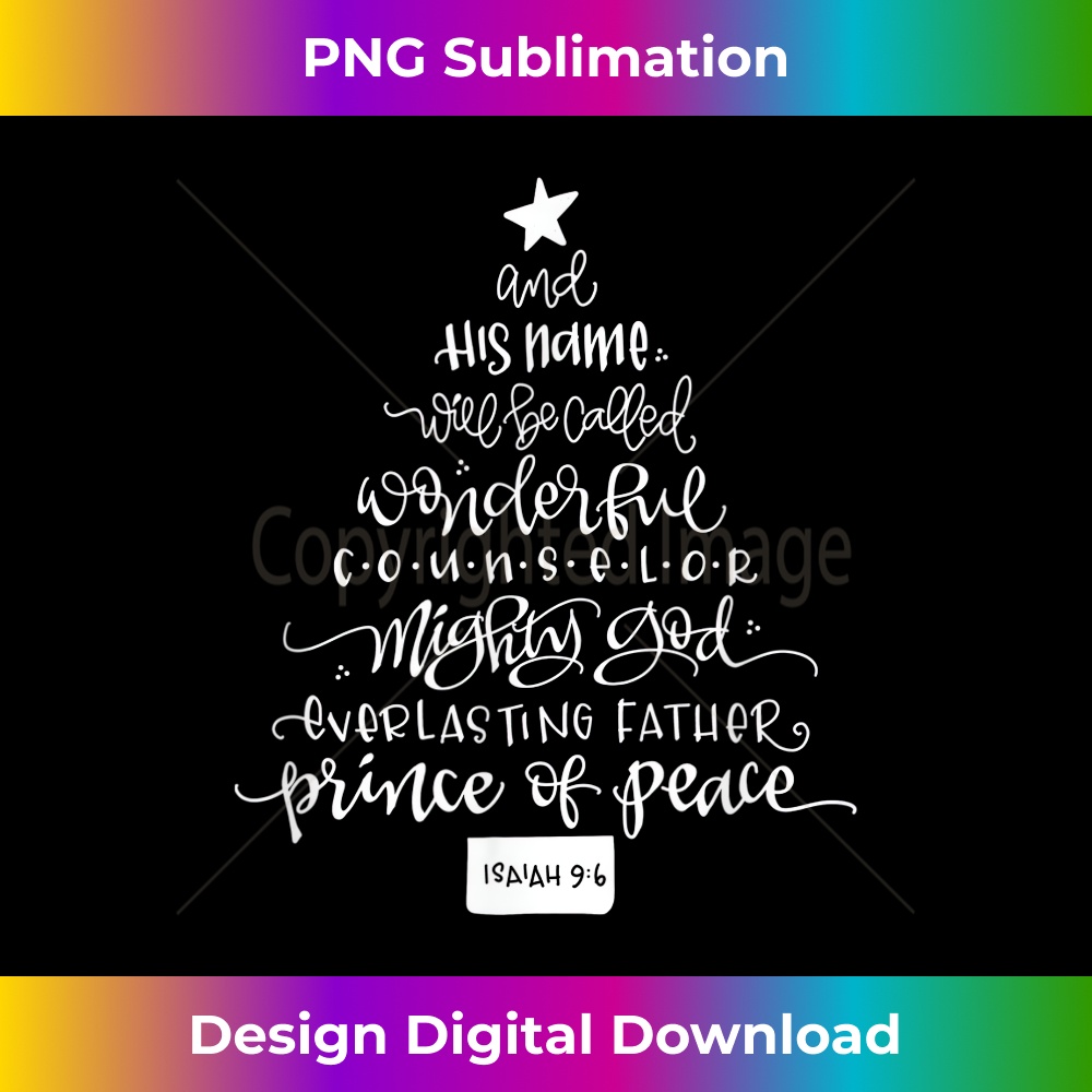 Hand Lettered Names of God Jesus Christmas Tree Faith Xmas | Inspire Uplift