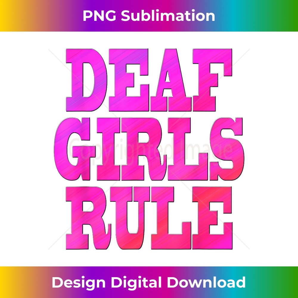 ASL American Sign Language Deaf Girls Rule Deaf T shirt - Co | Inspire Uplift