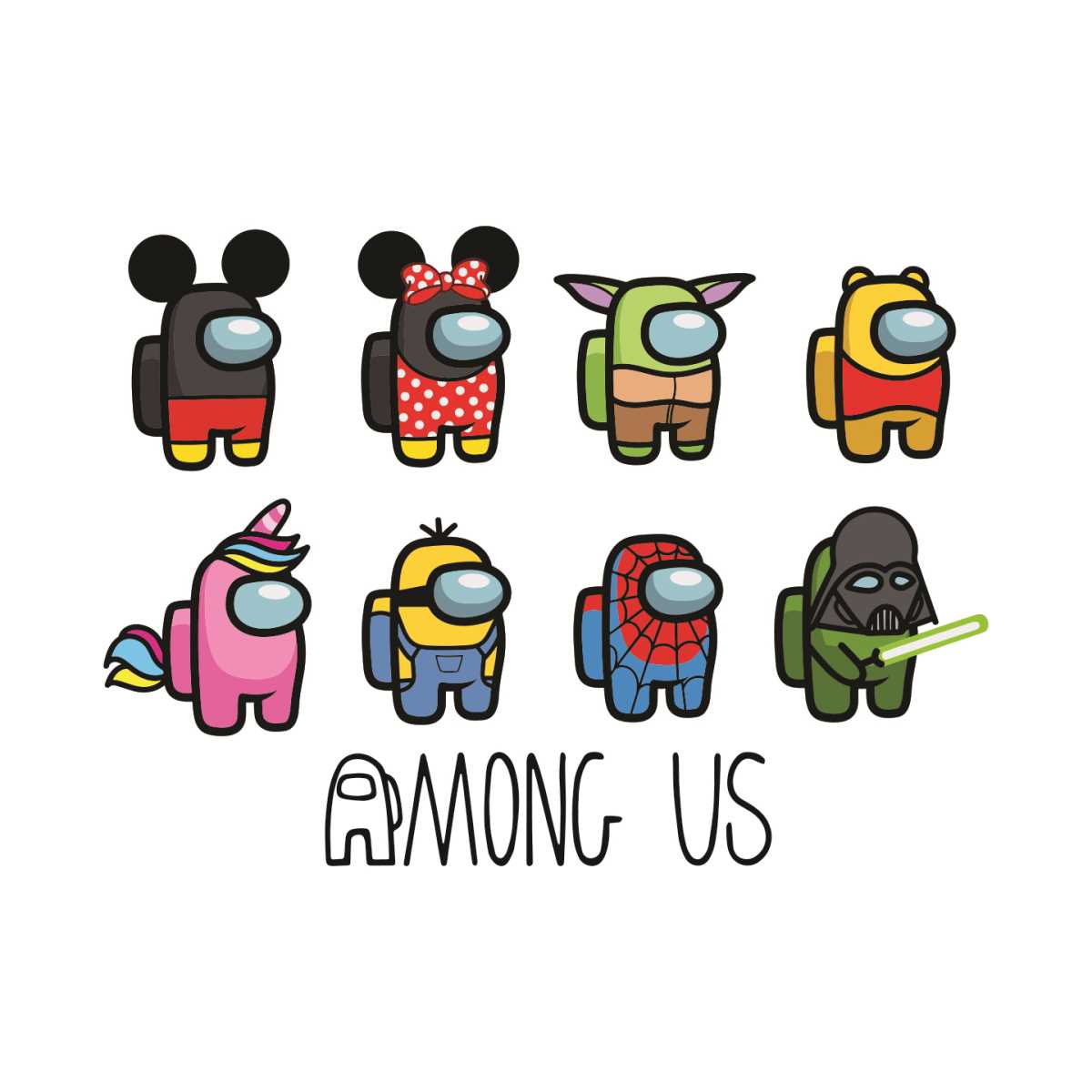 Among Us Custom Svg, Trending Svg, Among Us Disney Svg, Amon - Inspire ...