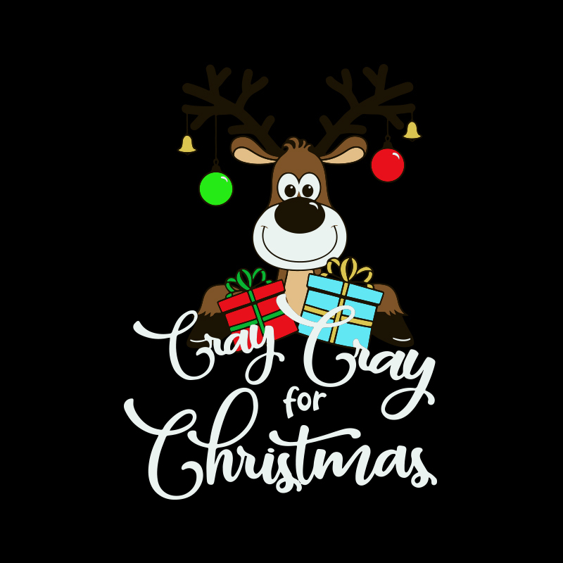 Cray Cray for christmas Svg, Reindeer Svg, Cray Cray For Chr - Inspire ...