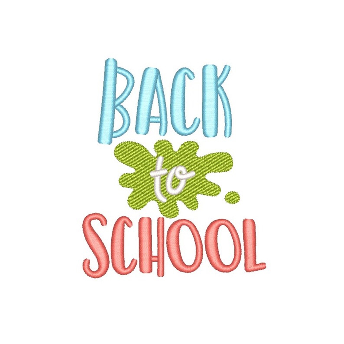 Back to School Machine Embroidery Design. 2 sizes | Inspire Uplift