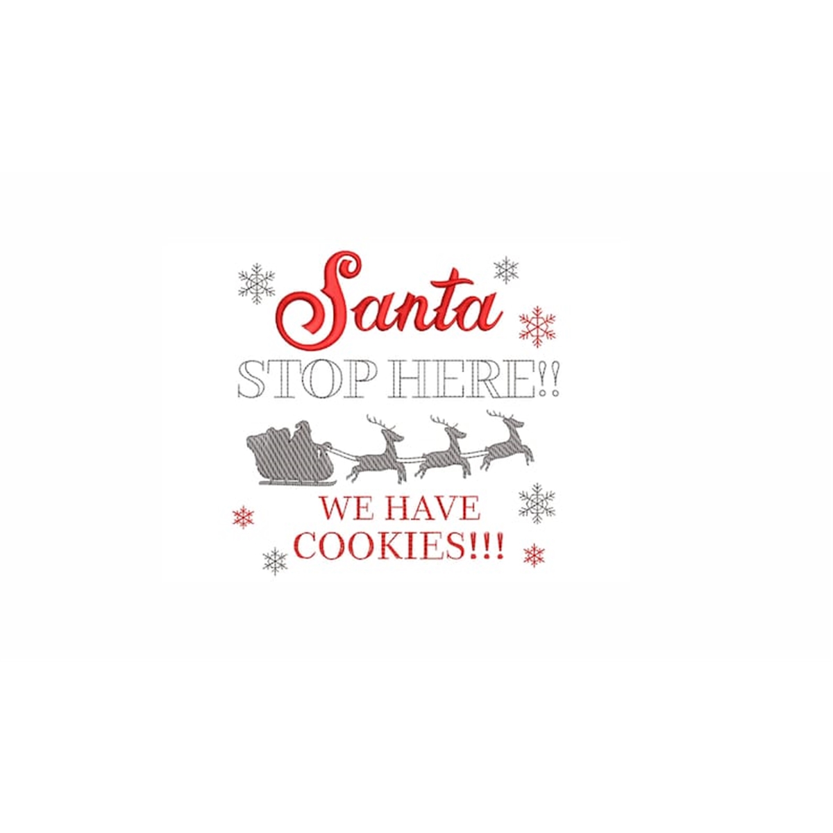 Dear Santa Machine Embroidery Design. 3 Sizes. Christmas Emb | Inspire ...