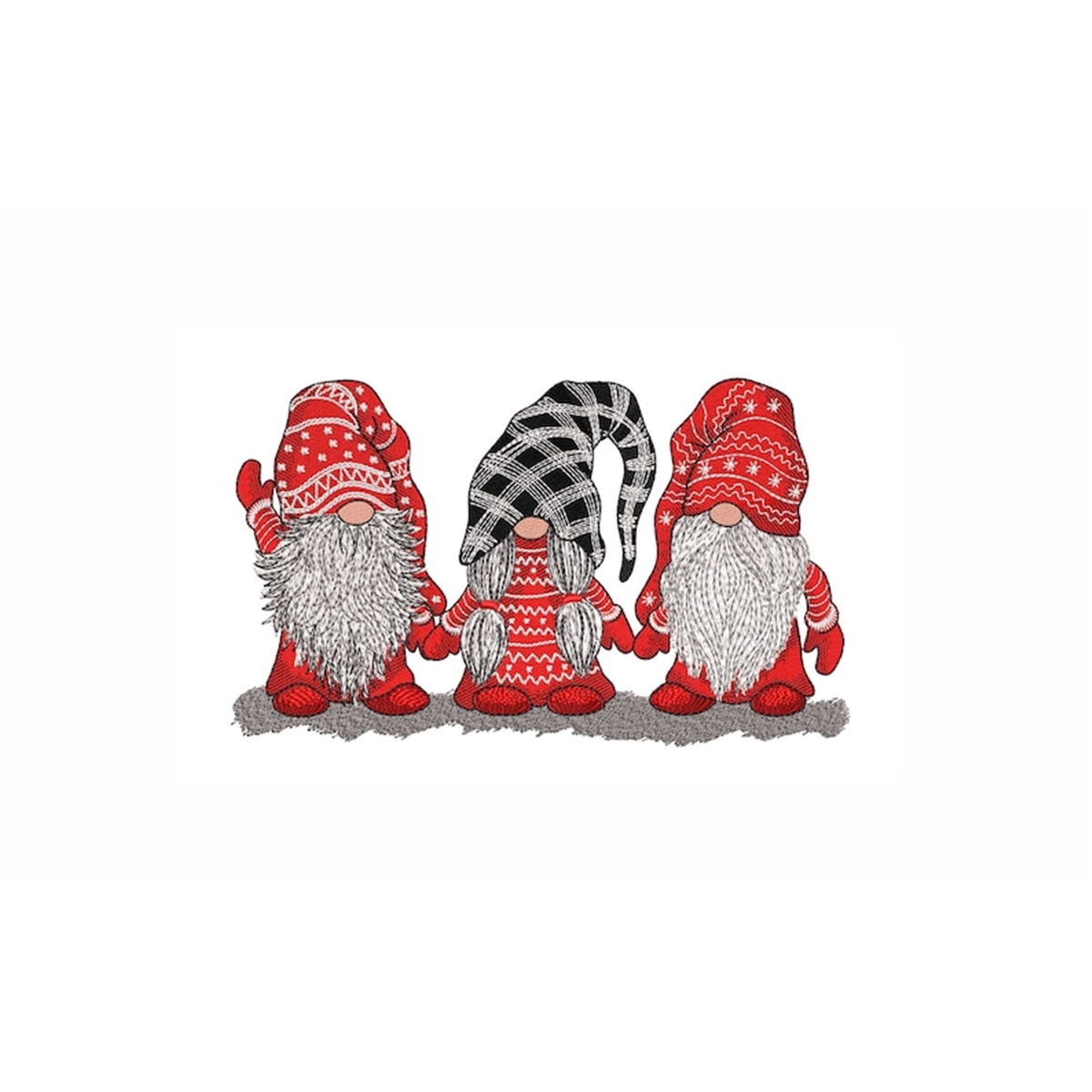 Winter Gnomes Machine Embroidery Design. 3 Sizes. Christmas | Inspire ...