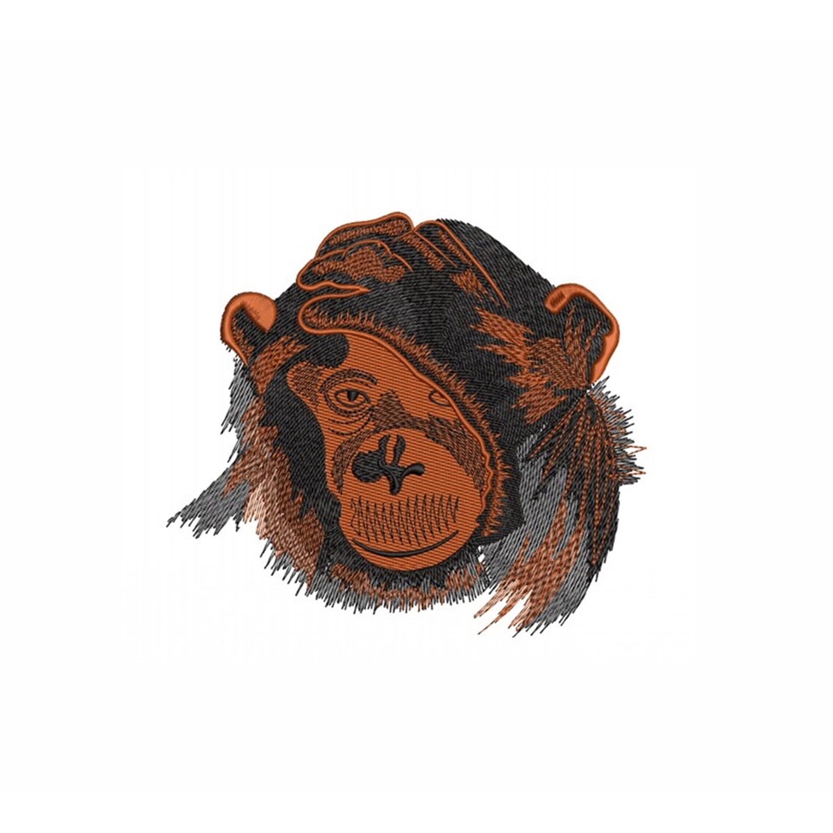 Monkey Machine Embroidery Design. 4 Sizes. Animal Embroidery - Inspire ...