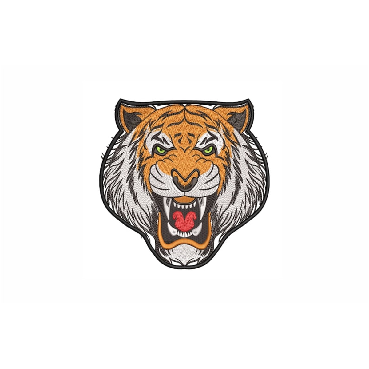 Tiger Patch Machine Embroidery Design. 6 Sizes. Animal Embro | Inspire ...