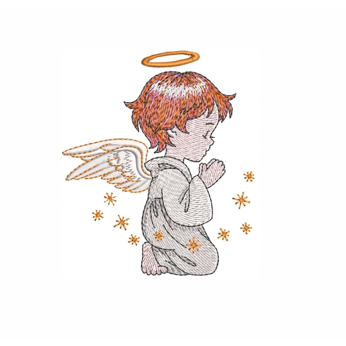 Angel Machine Embroidery Design. 3 Sizes. Religious Embroide | Inspire ...