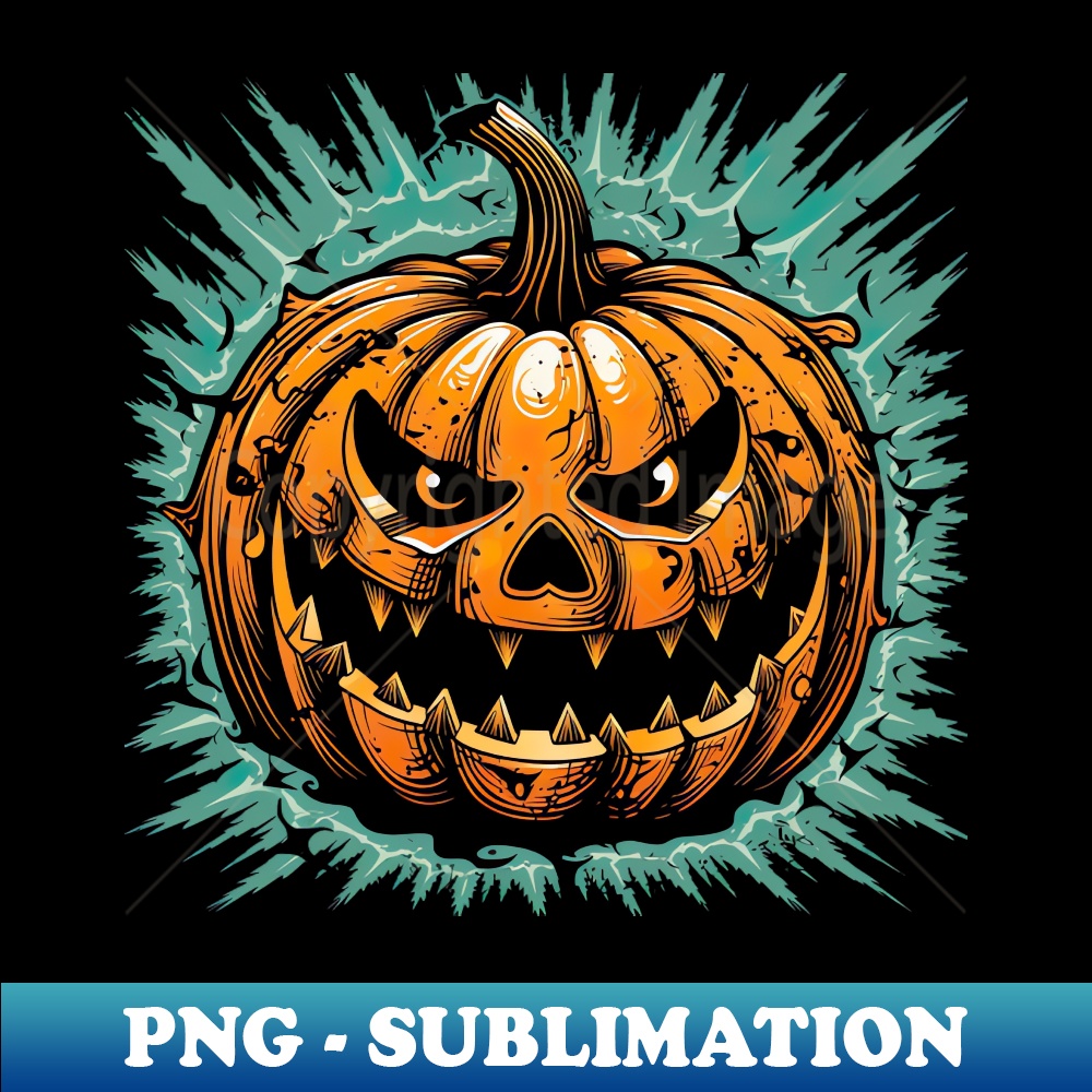 Scary Pumpkin - Instant PNG Sublimation Download - Transform | Inspire Uplift