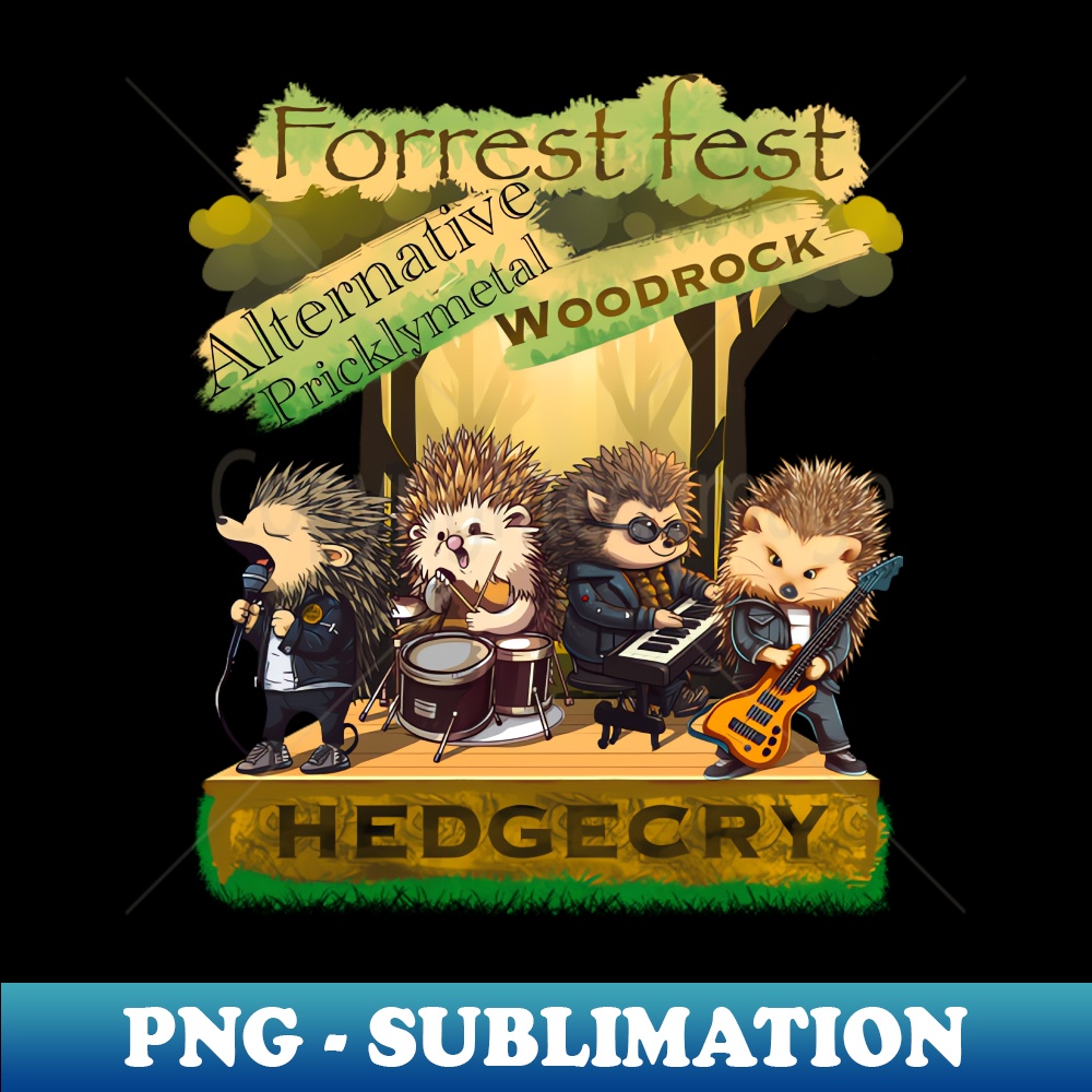 Hedgehog rocker rock band - Decorative Sublimation PNG File - Inspire ...