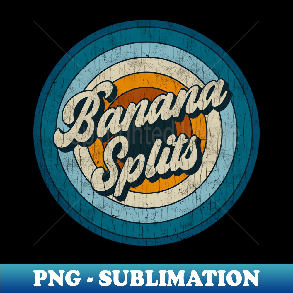 Banana Splits - Retro Circle Vintage - Stylish Sublimation D | Inspire ...