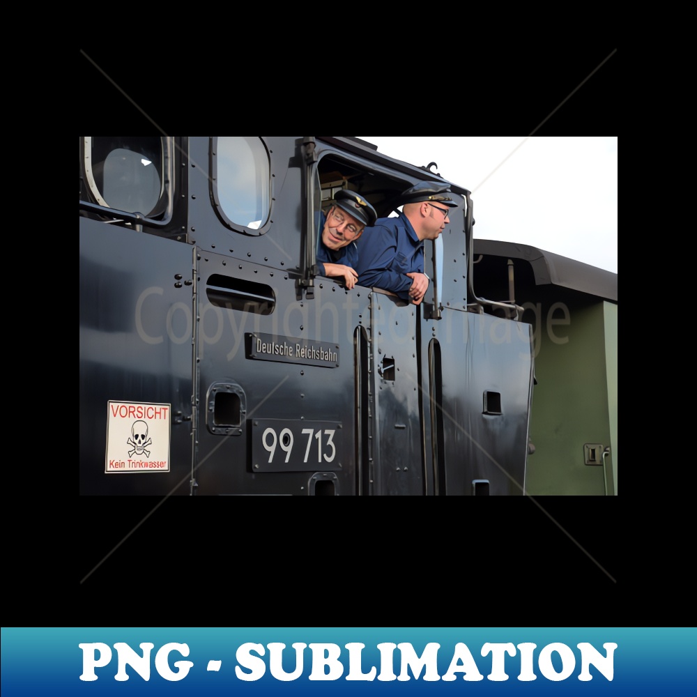 Steam Train Driver - Instant PNG Sublimation Download - Perf | Inspire ...
