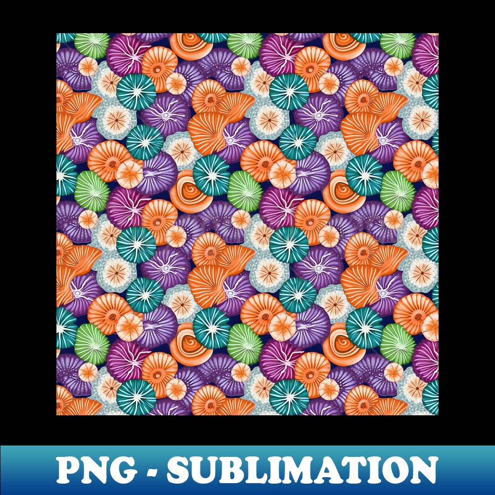 Seashell Seamless Pattern Sea Shell Clam Beach Seashore Sand | Inspire ...