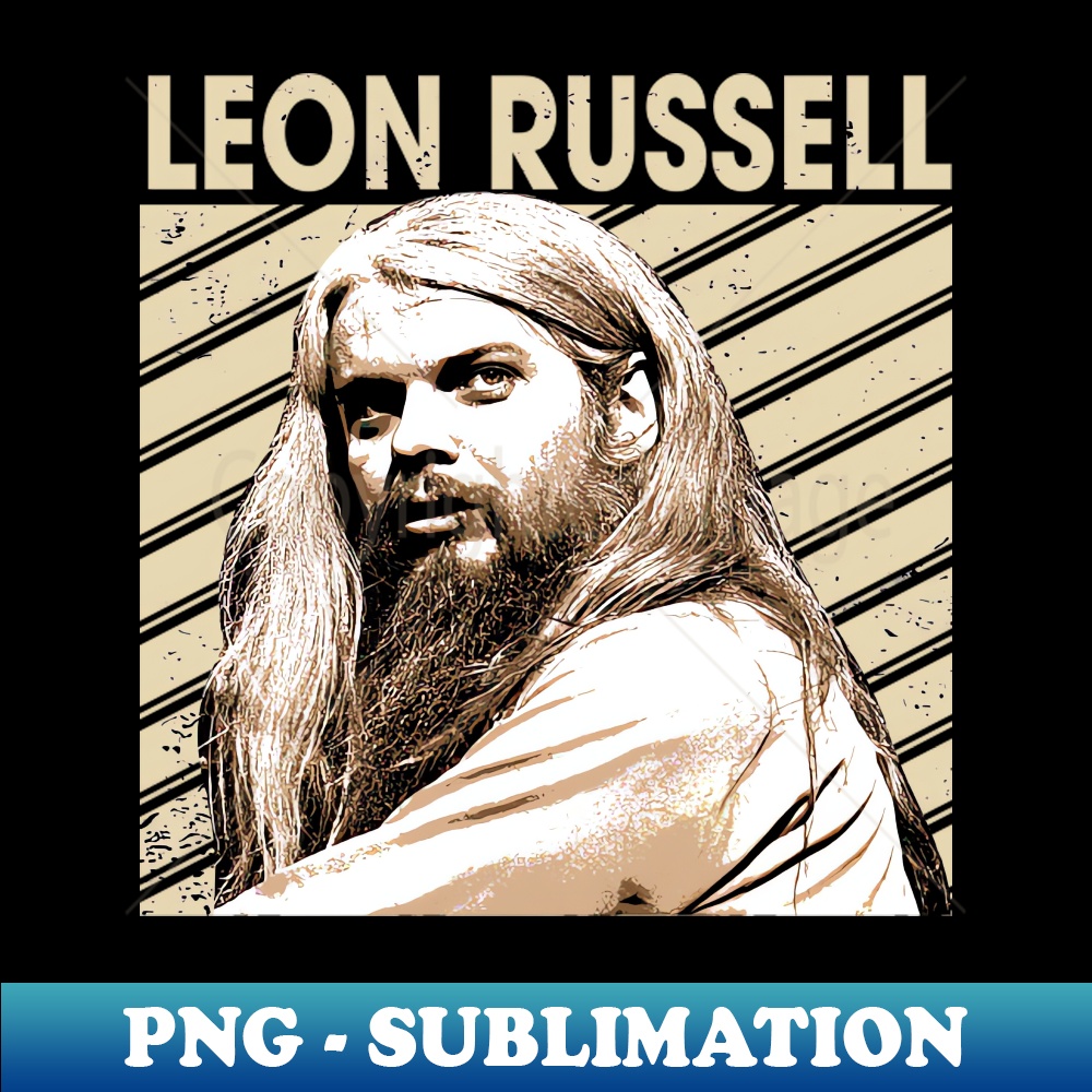 Leon Russell Rocking The Stage - Decorative Sublimation PNG | Inspire ...