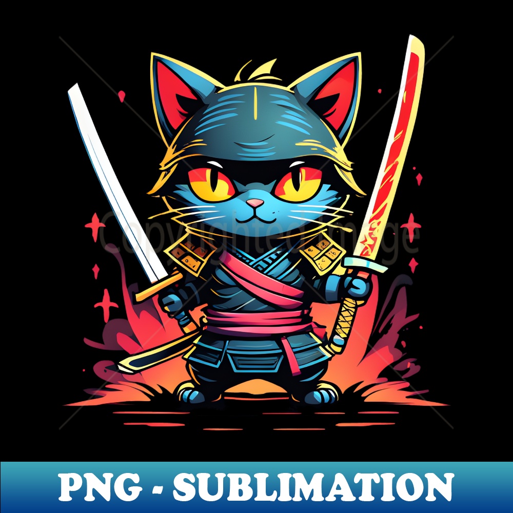 Ninja cat 3 - Vintage Sublimation PNG Download - Transform Y | Inspire ...