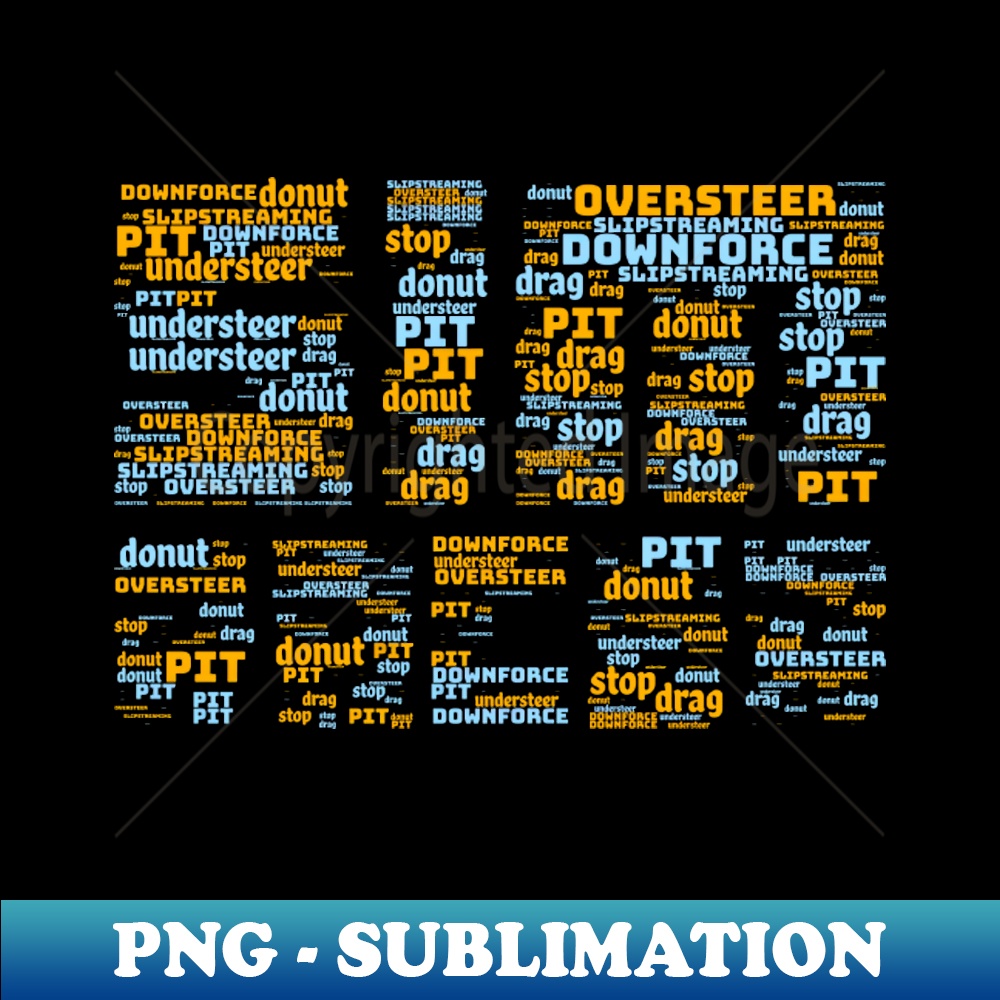Sim racing word art race terminology - High-Resolution PNG S | Inspire ...