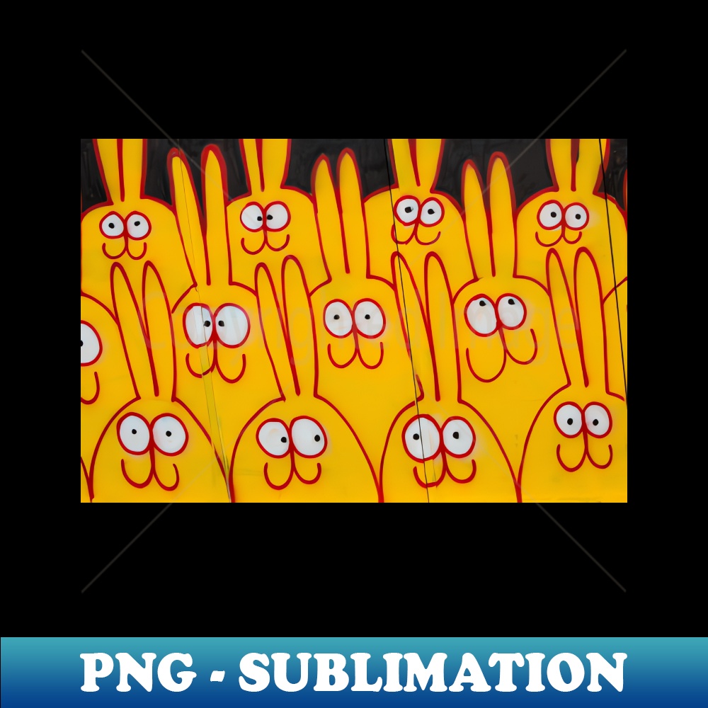 Yellow Rabbits - Premium PNG Sublimation File - Enhance Your | Inspire ...