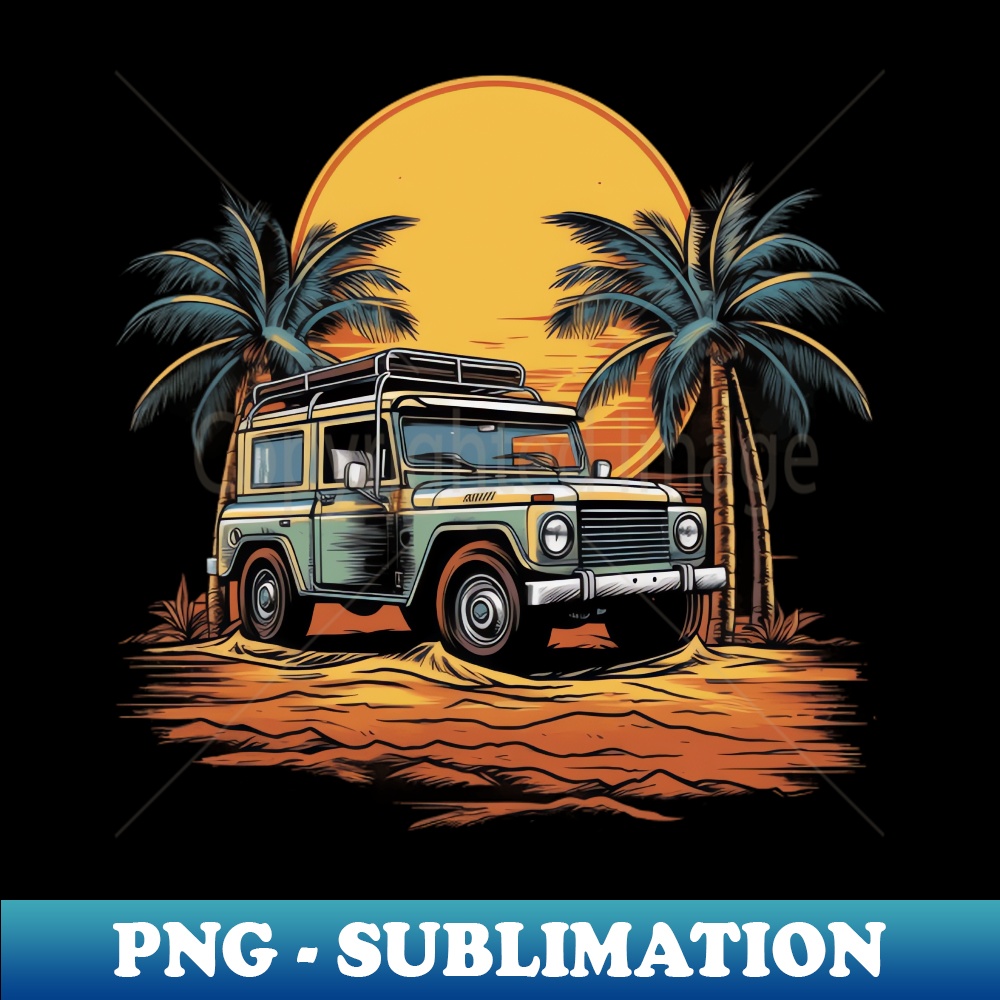 Sunset Jeep Adventure - Aesthetic Sublimation Digital File - | Inspire ...