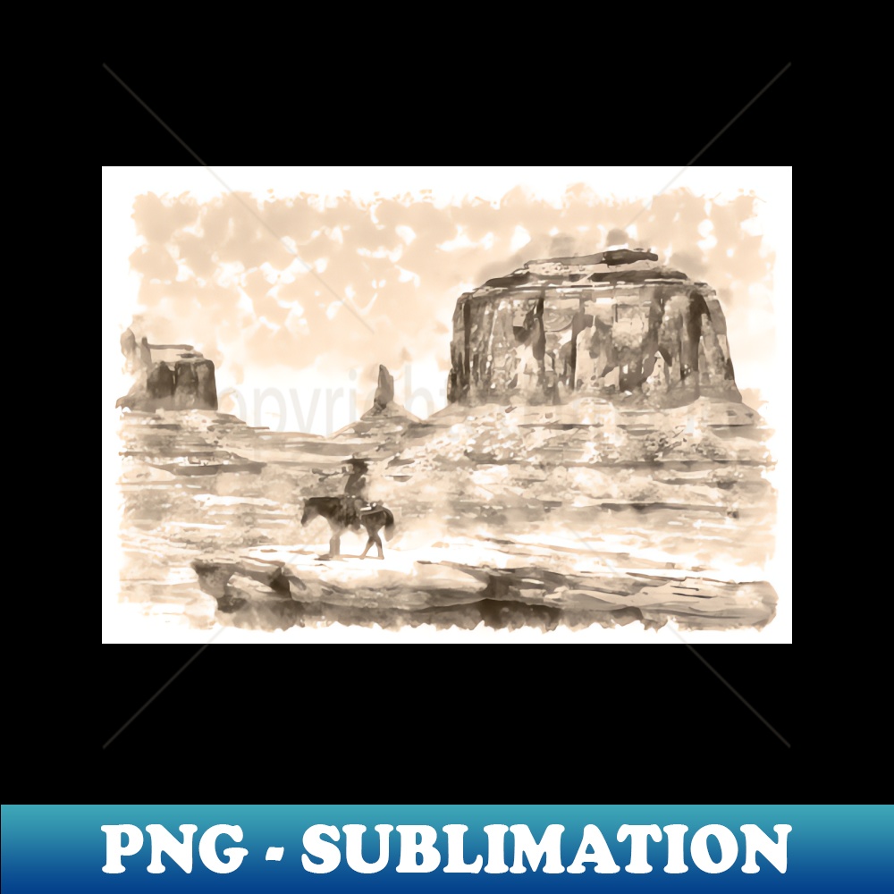 Alone in The Wild West Gold Rush - Sublimation-Ready PNG Fil | Inspire ...