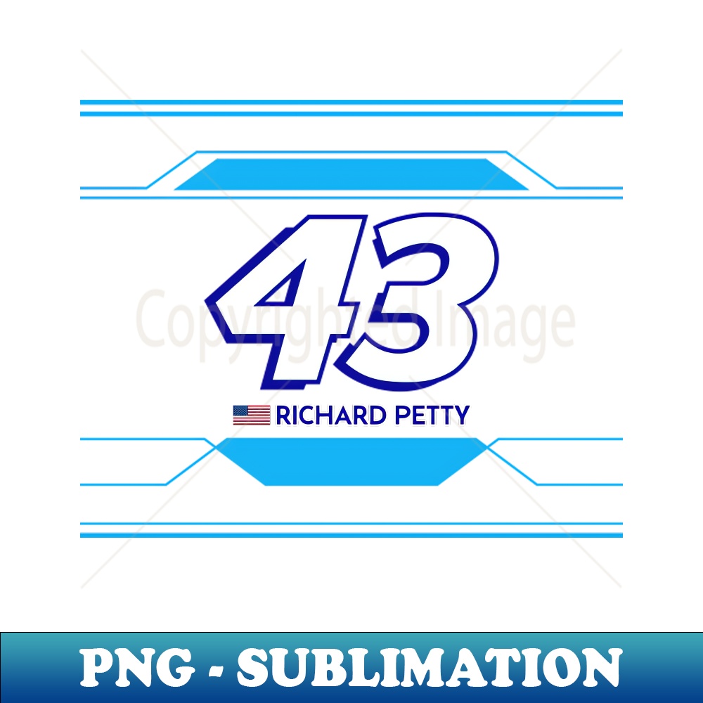 Richard Petty 43 NASCAR Design - PNG Transparent Sublimation | Inspire ...