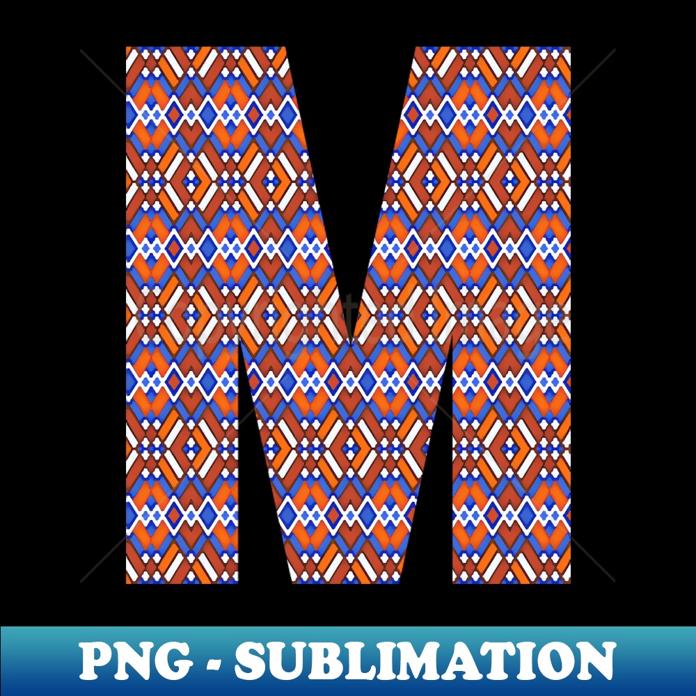 Monogram Letter M- geometric pattern - Exclusive Sublimation | Inspire ...
