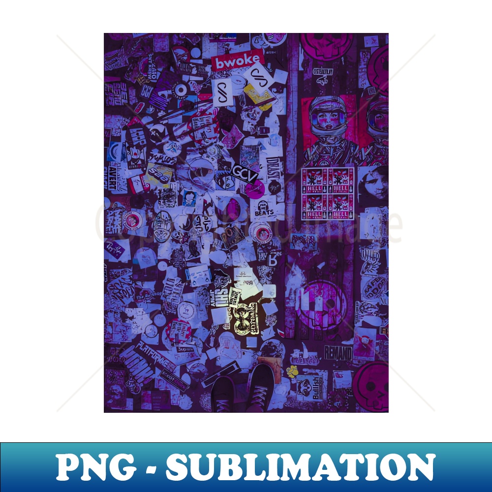 New York City Purple Stickers - Instant Sublimation Digital | Inspire ...