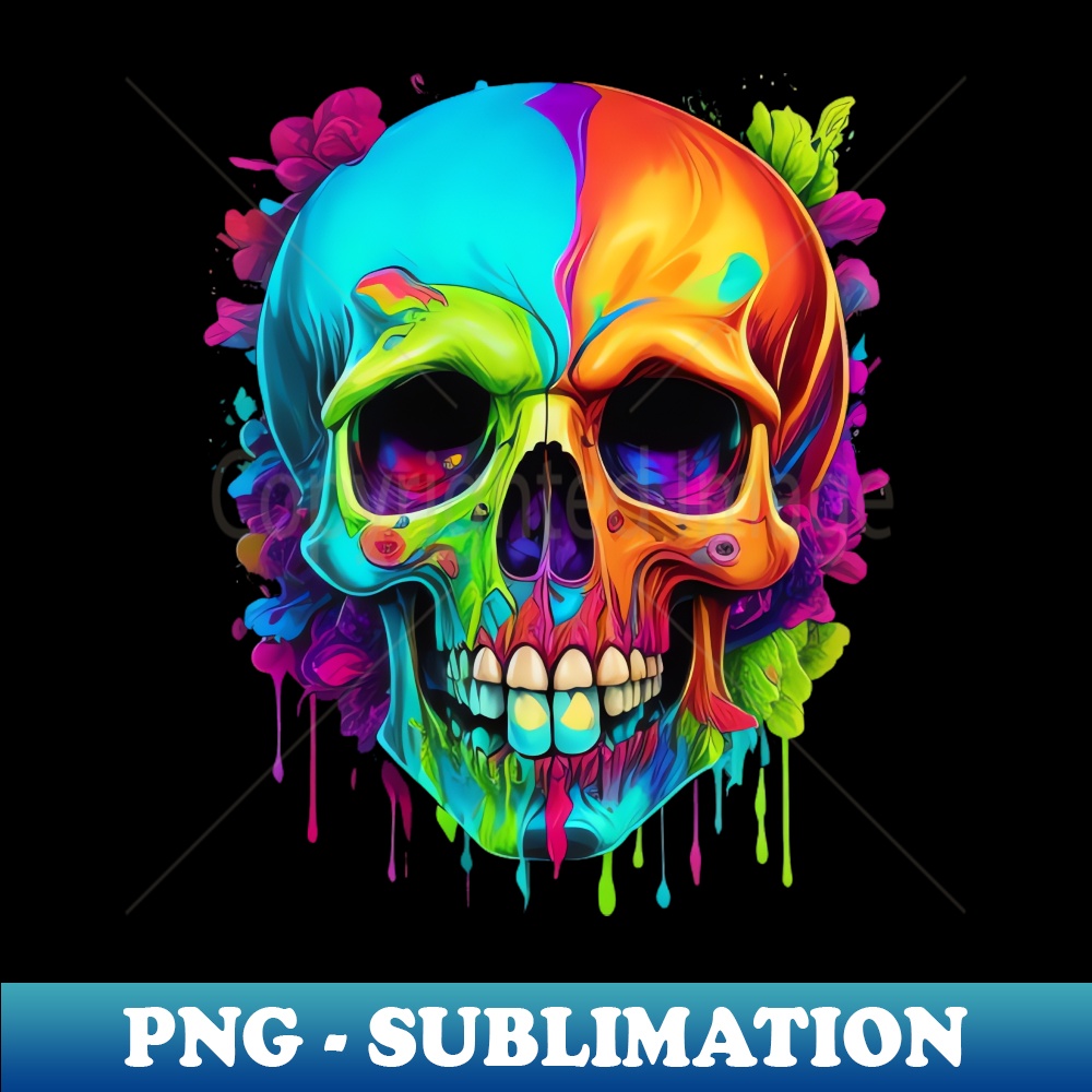 Colorful Skull - Premium Sublimation Digital Download - Unlo | Inspire ...