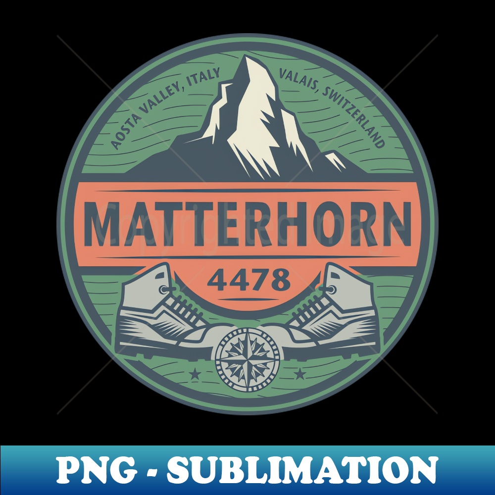 Matterhorn Alps - PNG Transparent Sublimation Design - Perfe - Inspire ...
