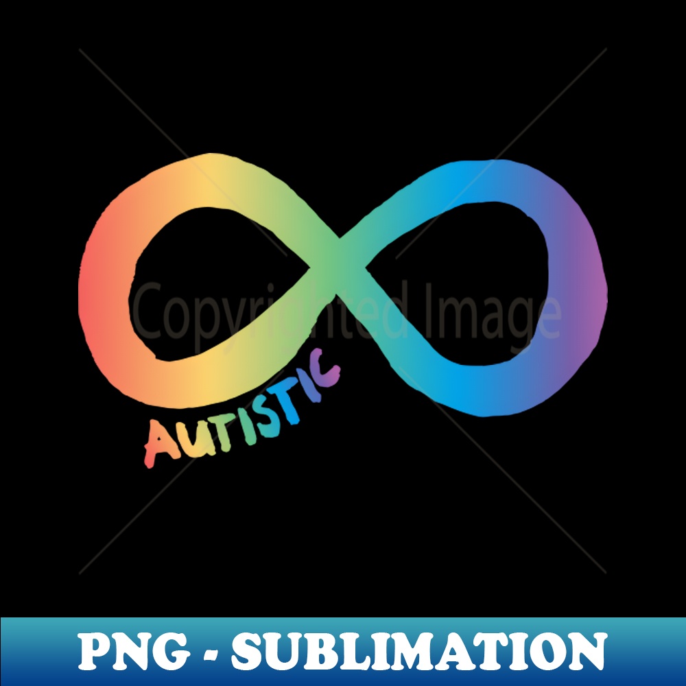 Autistic infinity symbol - rainbow - Instant Sublimation Dig | Inspire ...