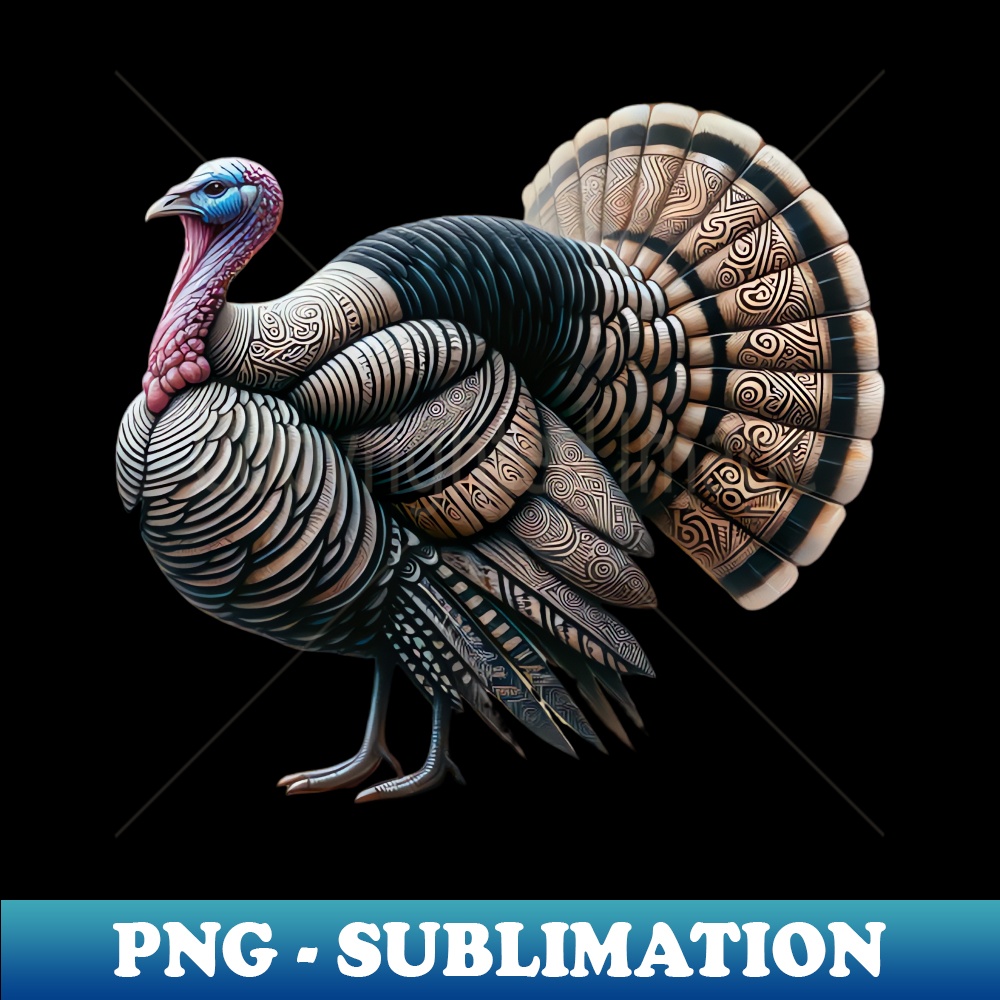 Tribal Turkey - High-Resolution PNG Sublimation File - Spice | Inspire ...