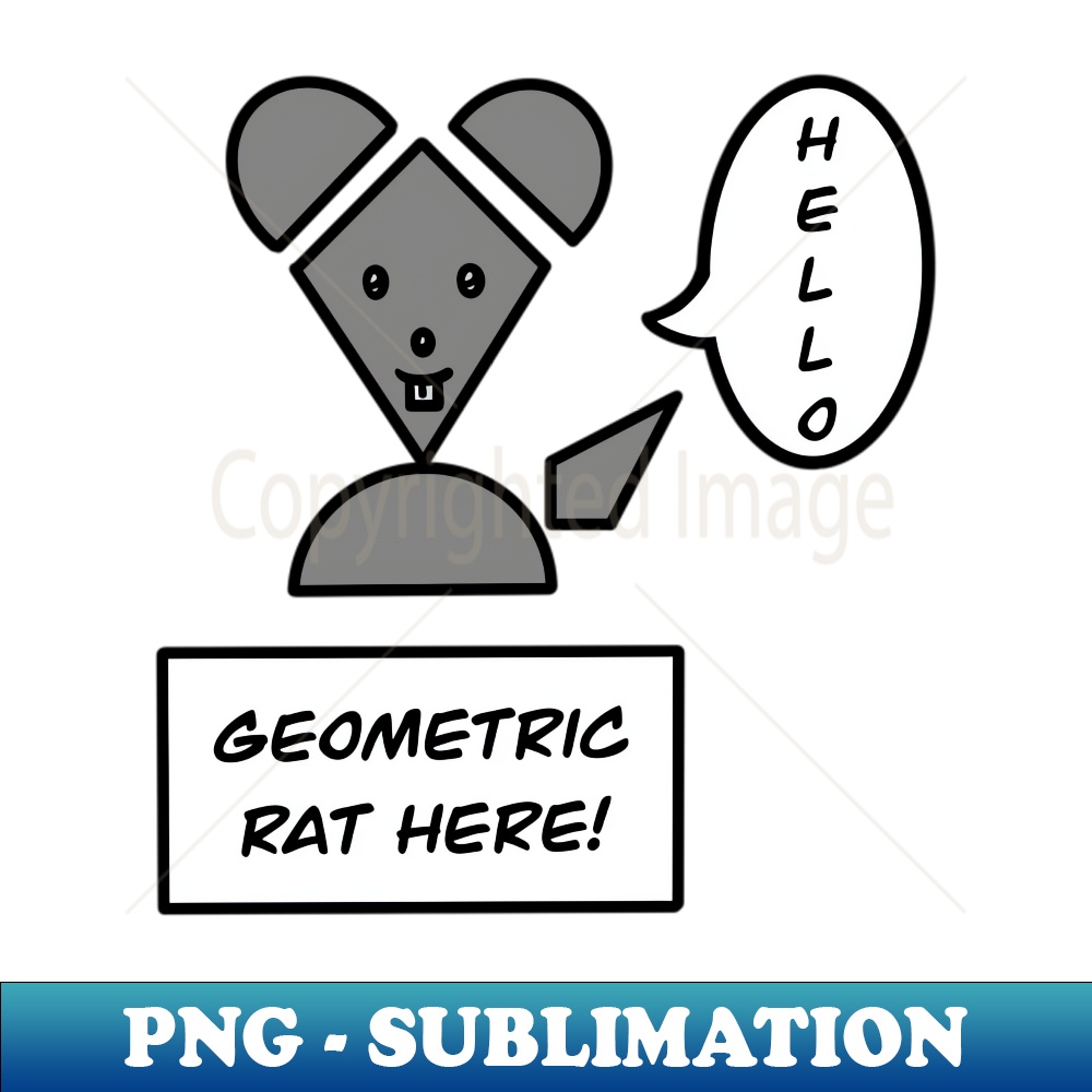 Cute geometric rat - PNG Transparent Digital Download File f | Inspire ...