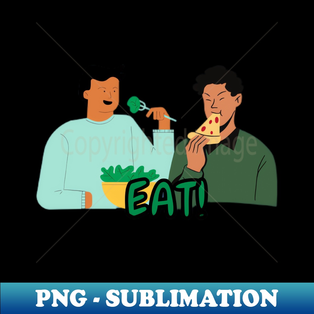 Lets EAT - PNG Transparent Digital Download File for Sublima | Inspire ...