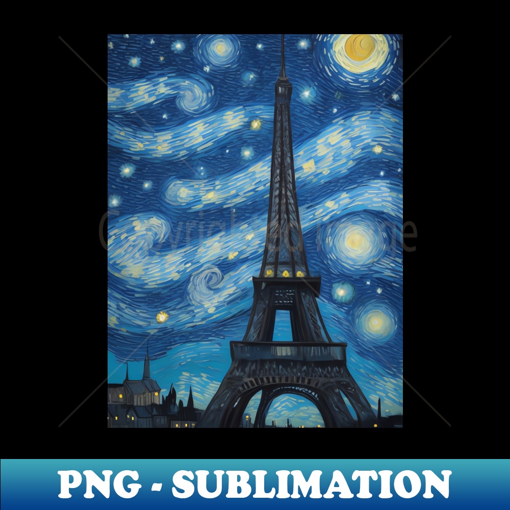 Starry Night in Paris Post Impressionism Van gogh Inspired A | Inspire ...