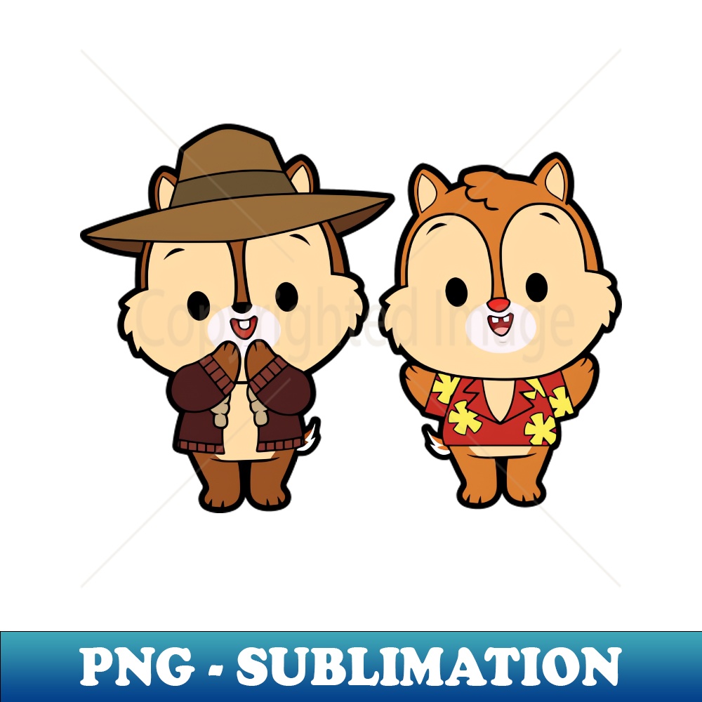 Cute Chip and Dale Rescue Rangers - Retro PNG Sublimation Di | Inspire ...