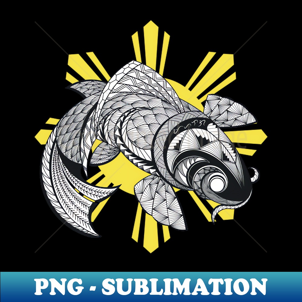 Philippine SunTribal line Art Koi fish - Modern Sublimation | Inspire ...