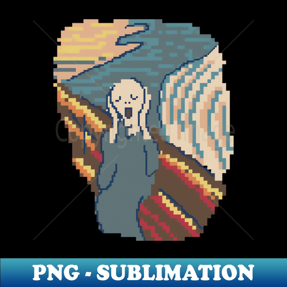 Edvard Munchs The Scream - 8bit Pixelart - Creative Sublimat | Inspire ...