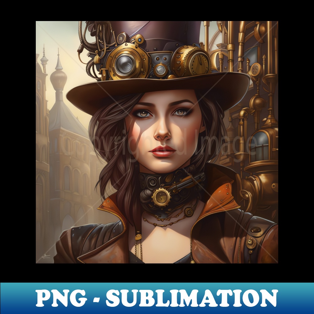 Steampunk Woman Concept Art - High-Resolution PNG Sublimatio - Inspire ...