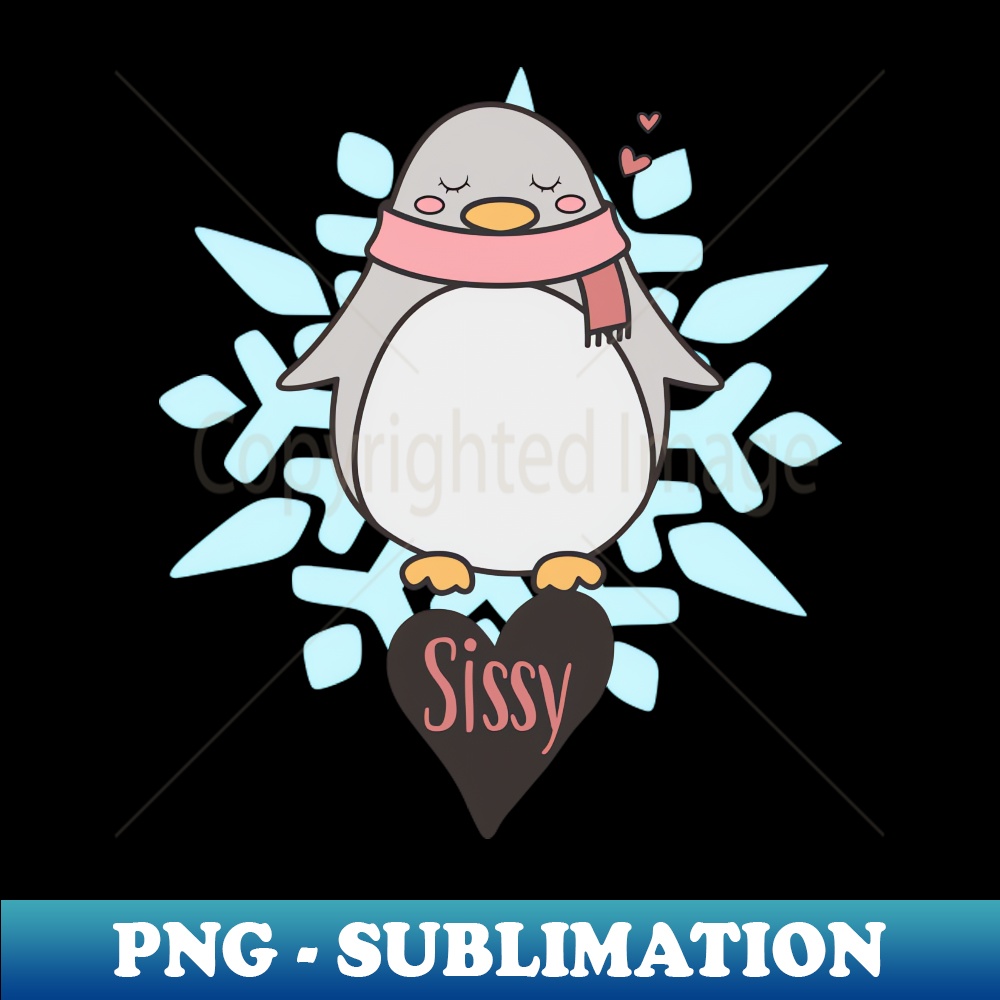 Cute Penguin Sissy Big Sister Little sister - Retro PNG Subl | Inspire ...