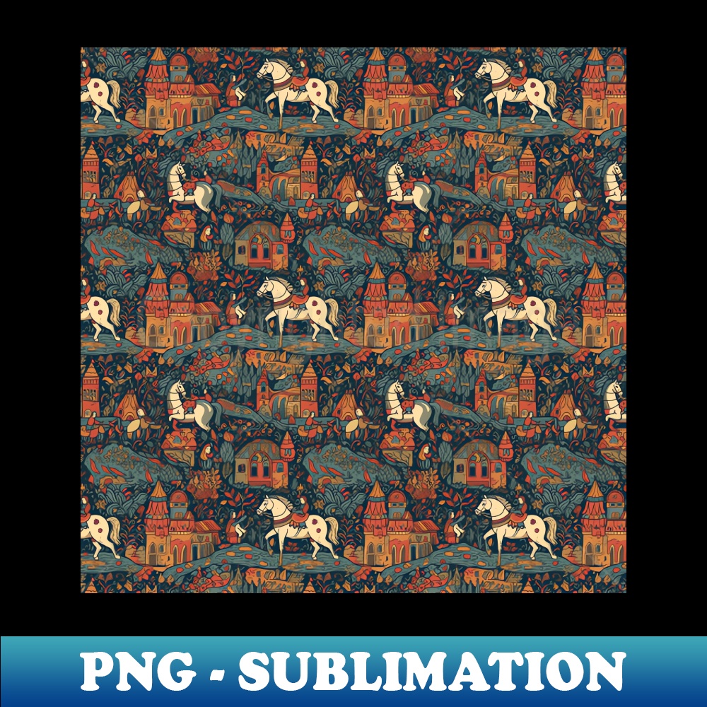 Medieval Seamless Pattern Castle Dungeon Royal Fantasy Renai | Inspire ...