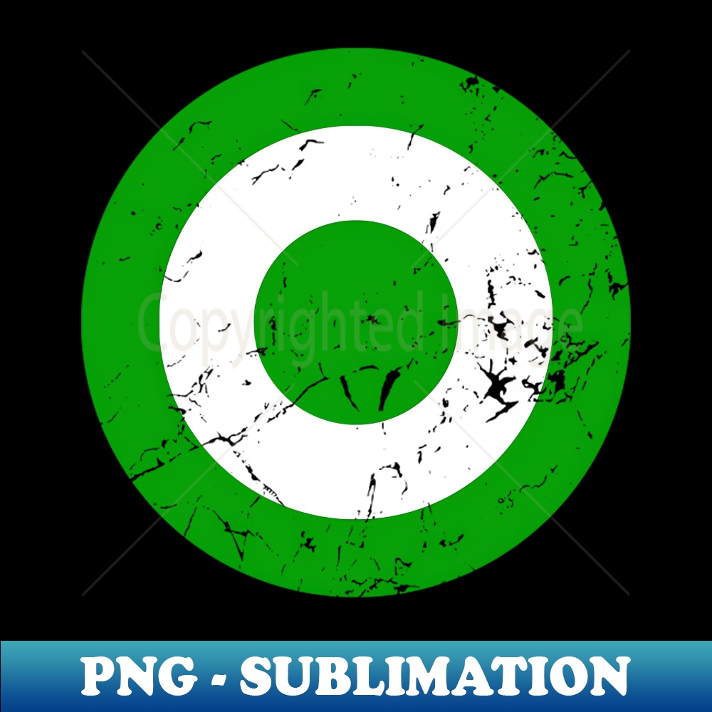Distressed Green and White Roundel - PNG Transparent Digital - Inspire ...