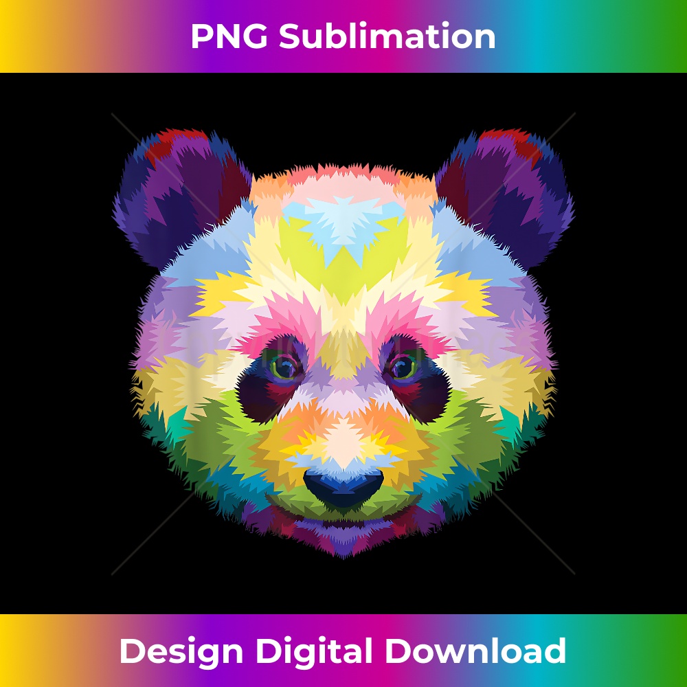 Rainbow Panda Head Brilliance Unleashed Cute Panda - Deluxe | Inspire ...