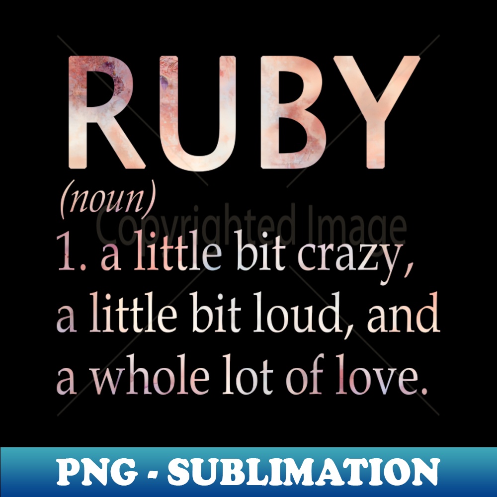 Ruby Girl Name Definition - Instant Sublimation Digital Down | Inspire ...