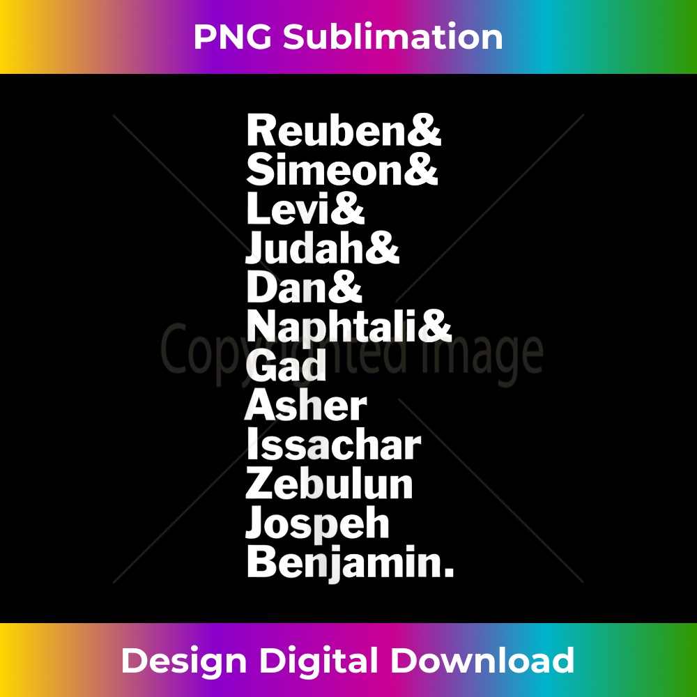 12 Twelve Tribes of Israel Hebrew Israelite Judah Yah - Mini - Inspire ...