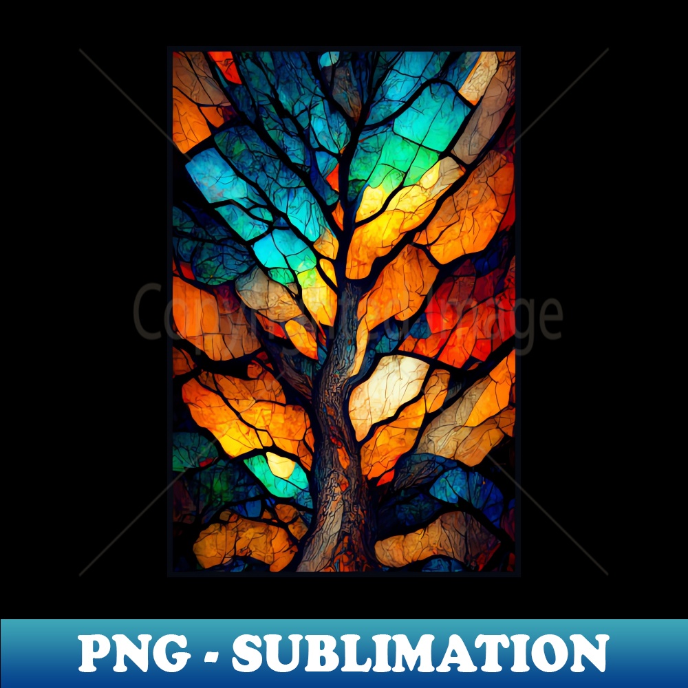 Colorful tree - PNG Transparent Sublimation File - Transform | Inspire ...